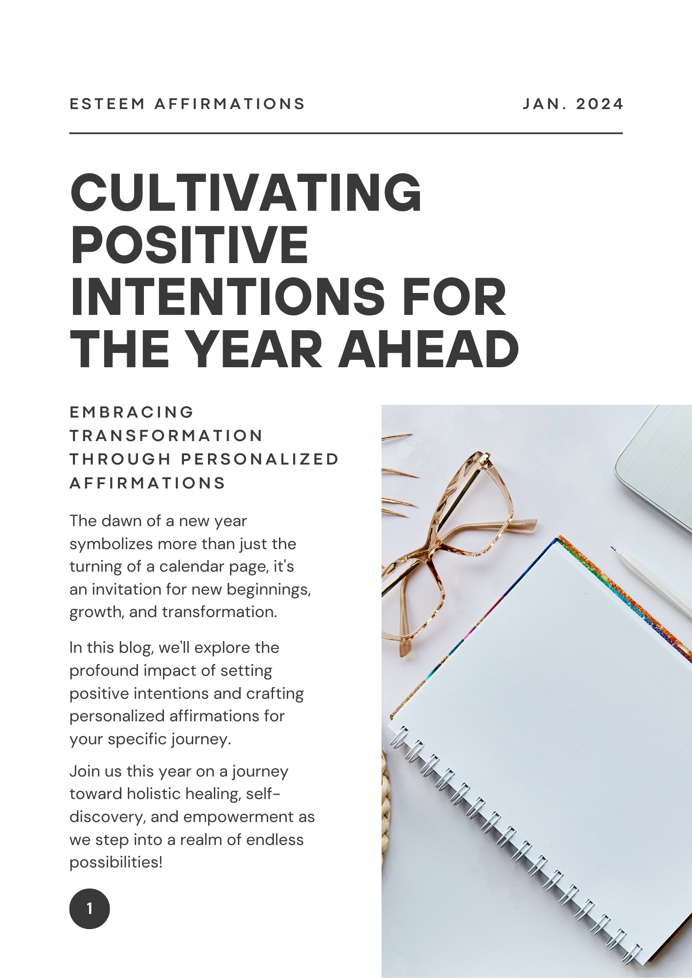 New Beginnings: Cultivating The Year Ahead – Esteem Affirmations